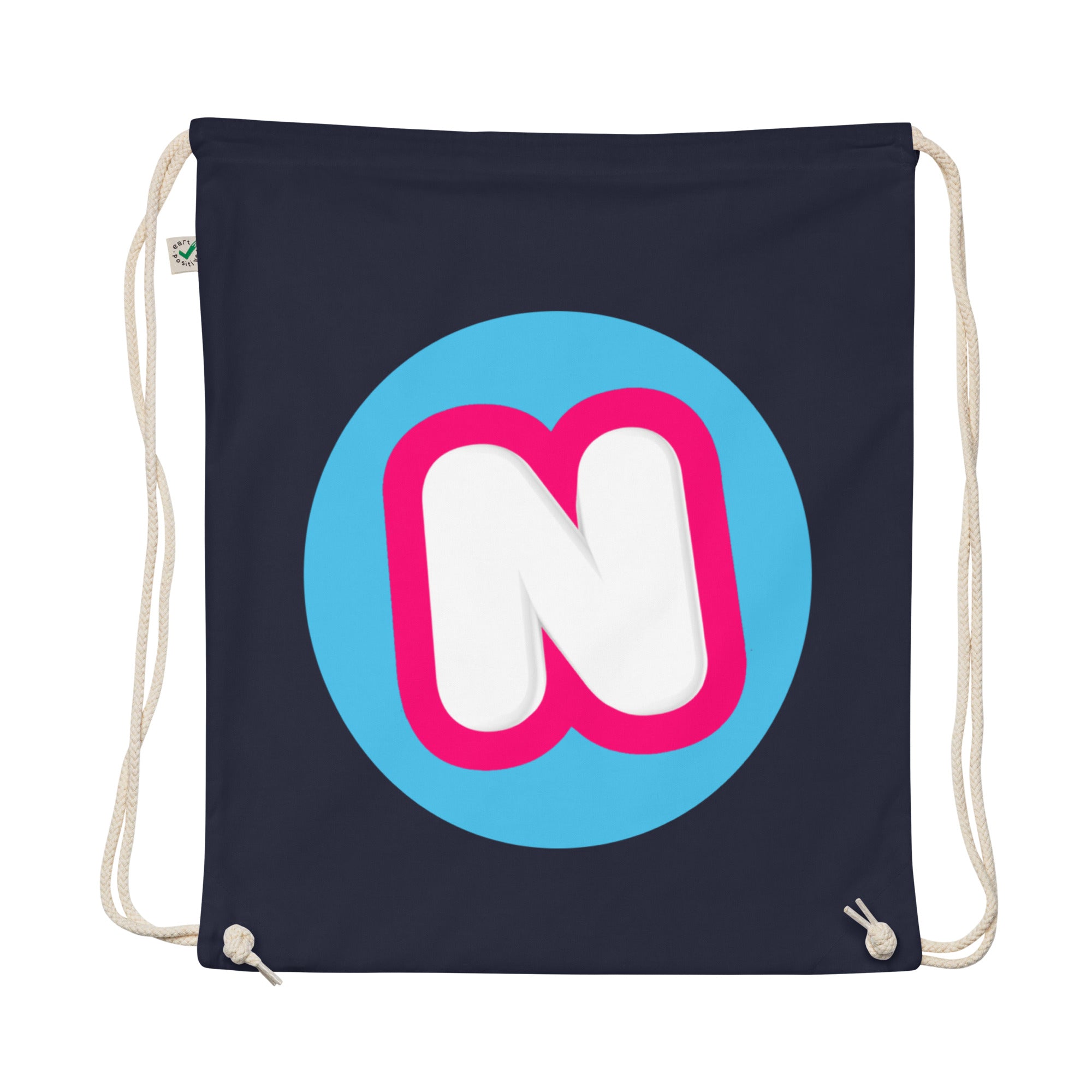 NP4 Logo Organic Cotton Drawstring Bag – Nought Store